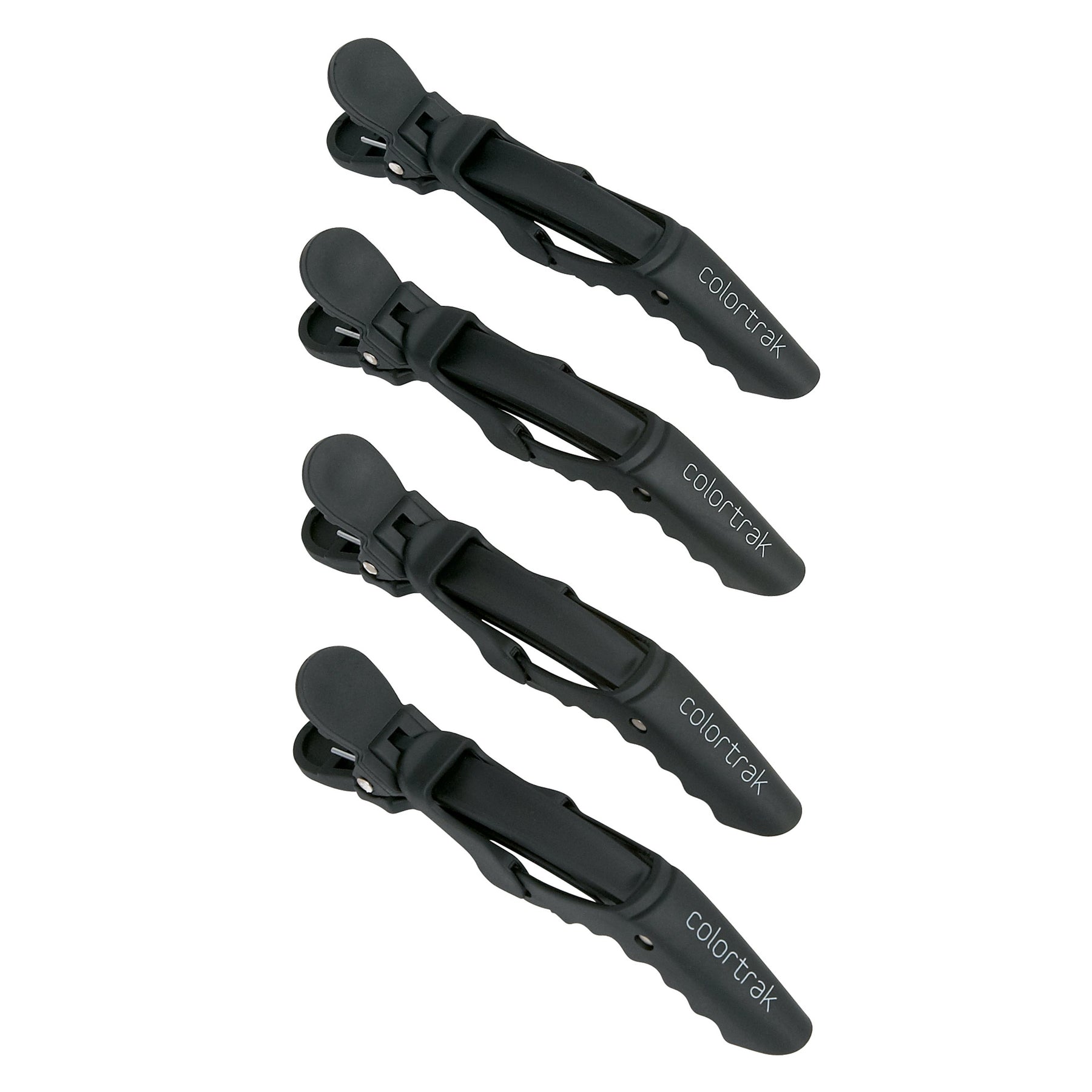 4pk Rubberized Croc Clips, Styling Hair Clips, Stain-Resistant ...