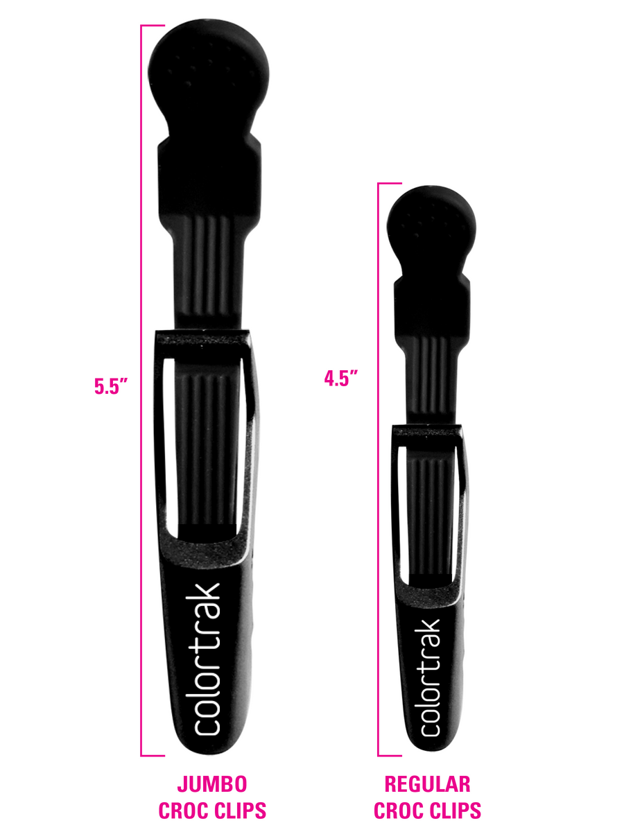 4pk Rubberized Jumbo Croc Clips, Hair Clips for Styling, Stain ...