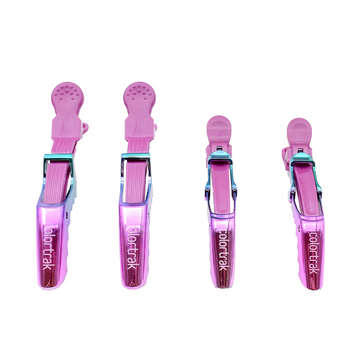 4pk Aurora Croc Clips, Styling Hair Clips, Standard & Jumbo Croc Clips ...