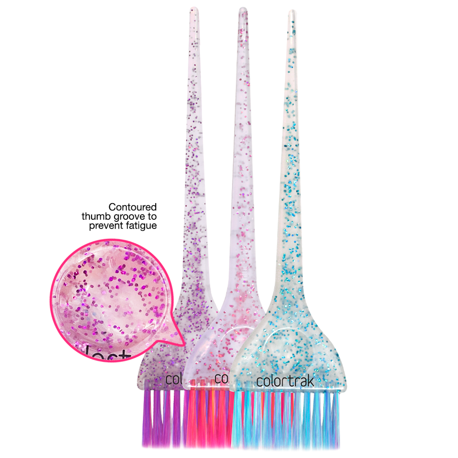 Hair Coloring Brushes 3 Pack Feather Bristle Wide Color Brushes – Colortrak